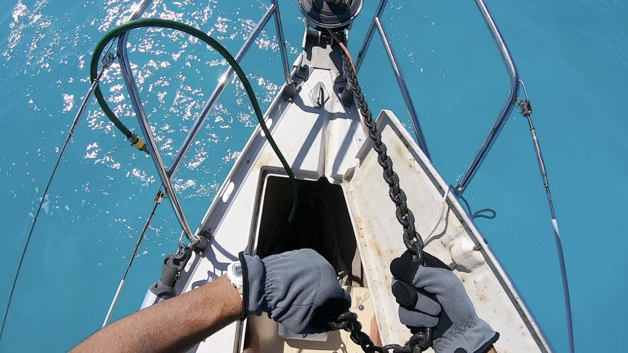Pulling up Anchor while Solo in Wind (Ep. 23) - YouTube