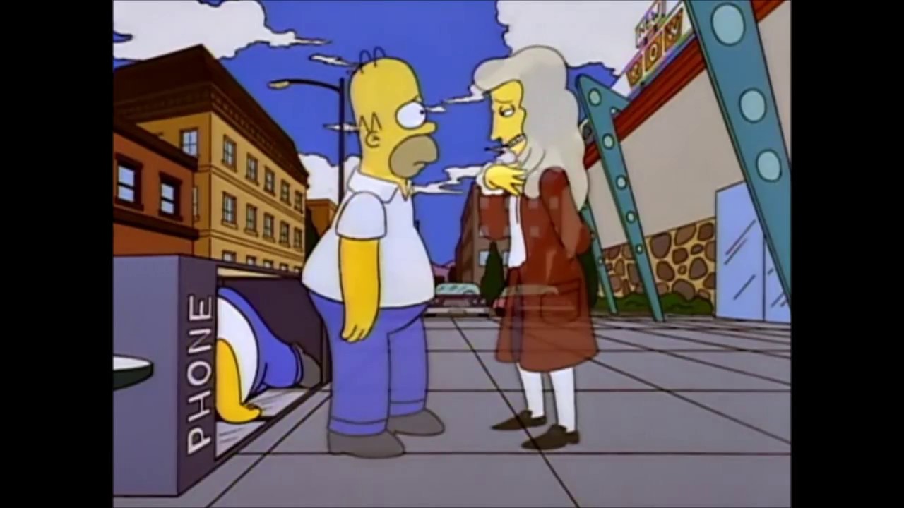 Simpson 05x09 Isaac Newton y Coronel Klink - YouTube