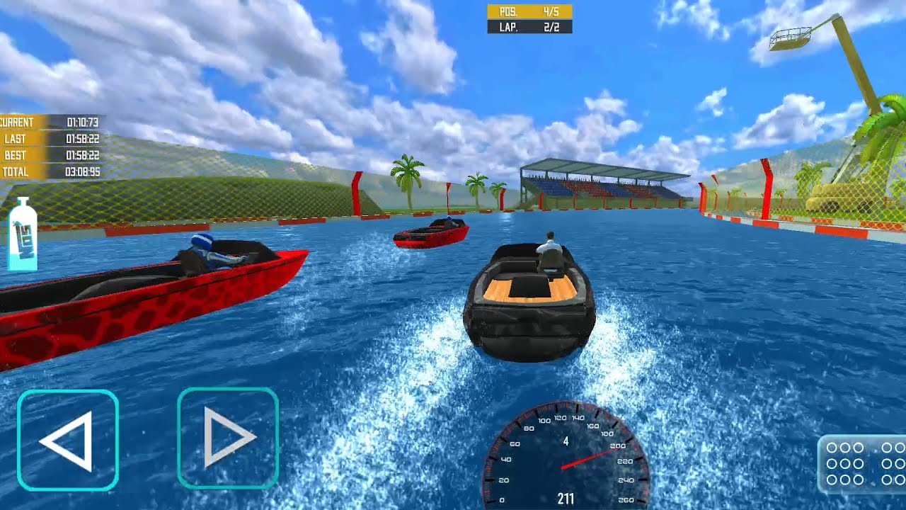 Boat stunt in river and amazing action Speed boat racing boat games new ...