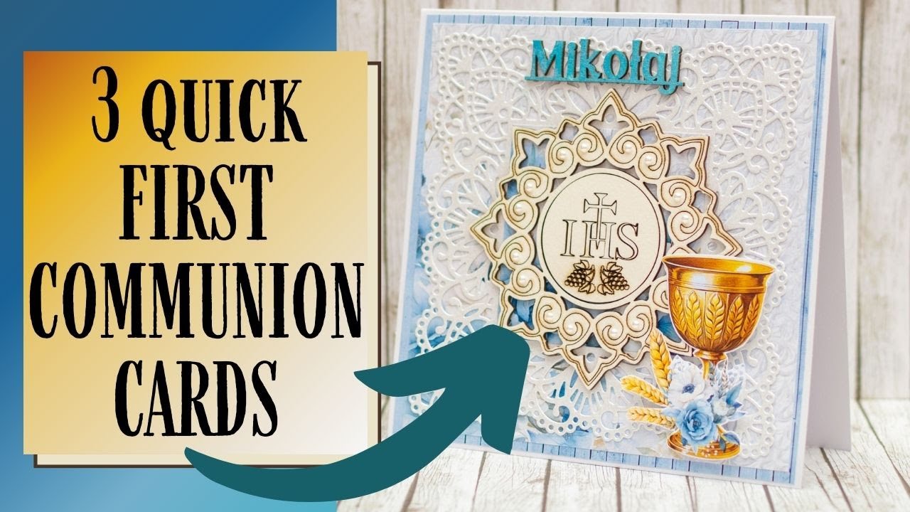 ADDING CHIPBOARDS to First Holy Communion Cards TUTORIAL - YouTube