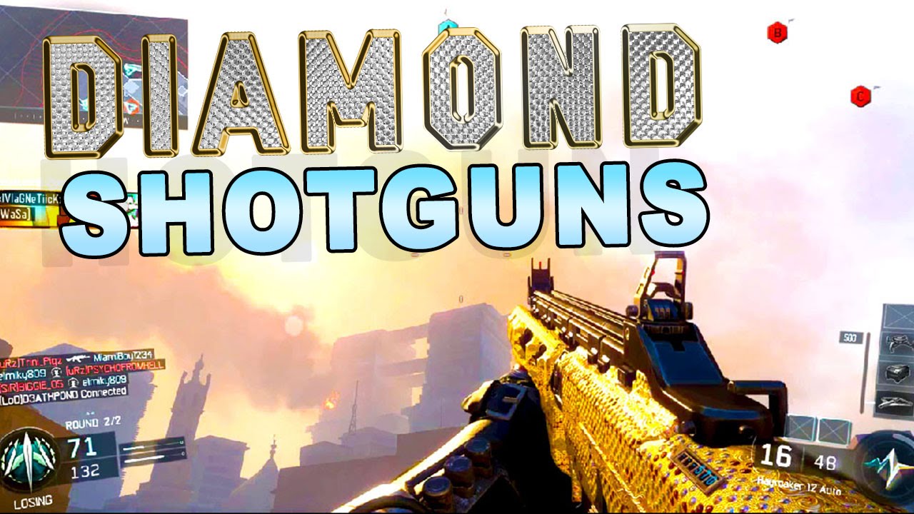 Black Ops 3 - "ALL DIAMOND SHOTGUNS!" Diamond Camo Showcase! (COD: BO3 ...