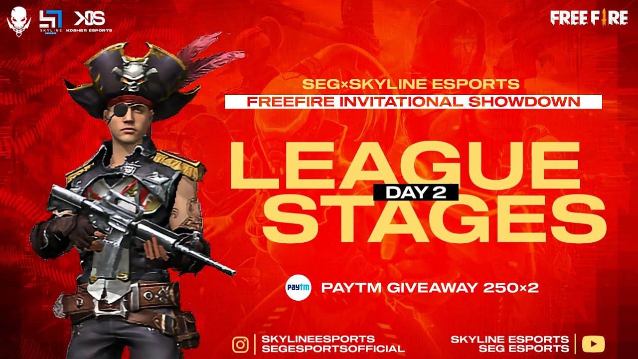 Free Fire Invitational Showdown | 15K Prize Pool DAY 2 | PAYTM GIVEAWAY ...