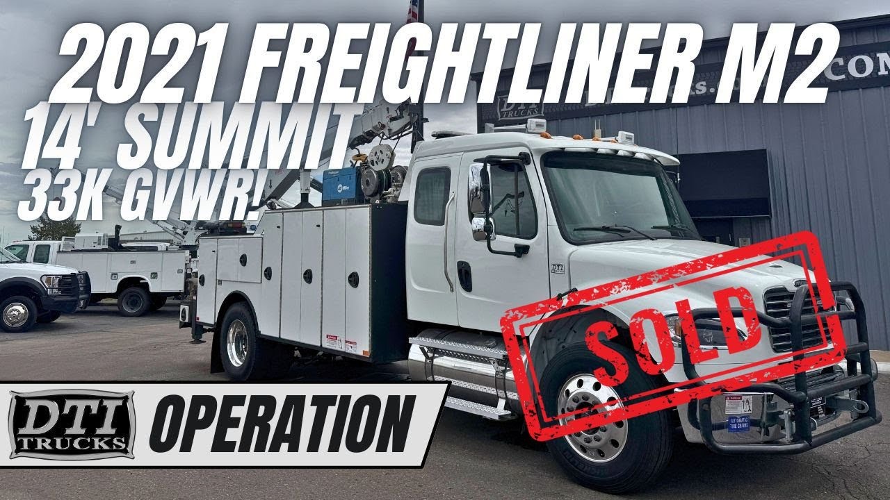 **SOLD** 2021 Freightliner M2-106 Extended Cab Mechanics Truck, 14 ...