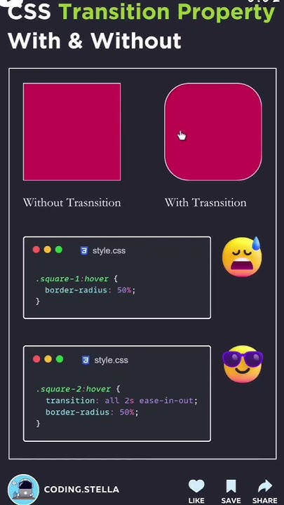 Css Transition Property Short Shortvideo Cssanimation Csshovereffects Coding Webdesign