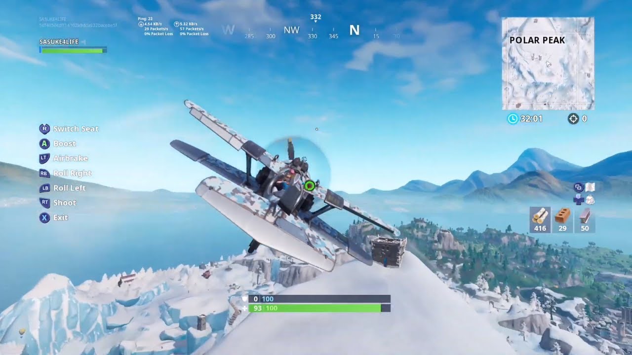 Fortnite *NEW* X-4 Stormwing Plane gameplay (Season 7) - YouTube