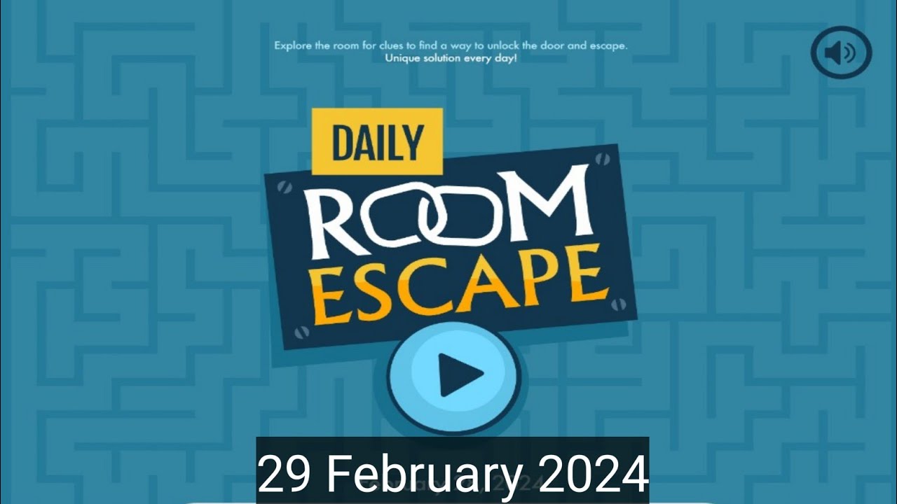 Daily Room Escape 29 February 2024 Unlock - YouTube