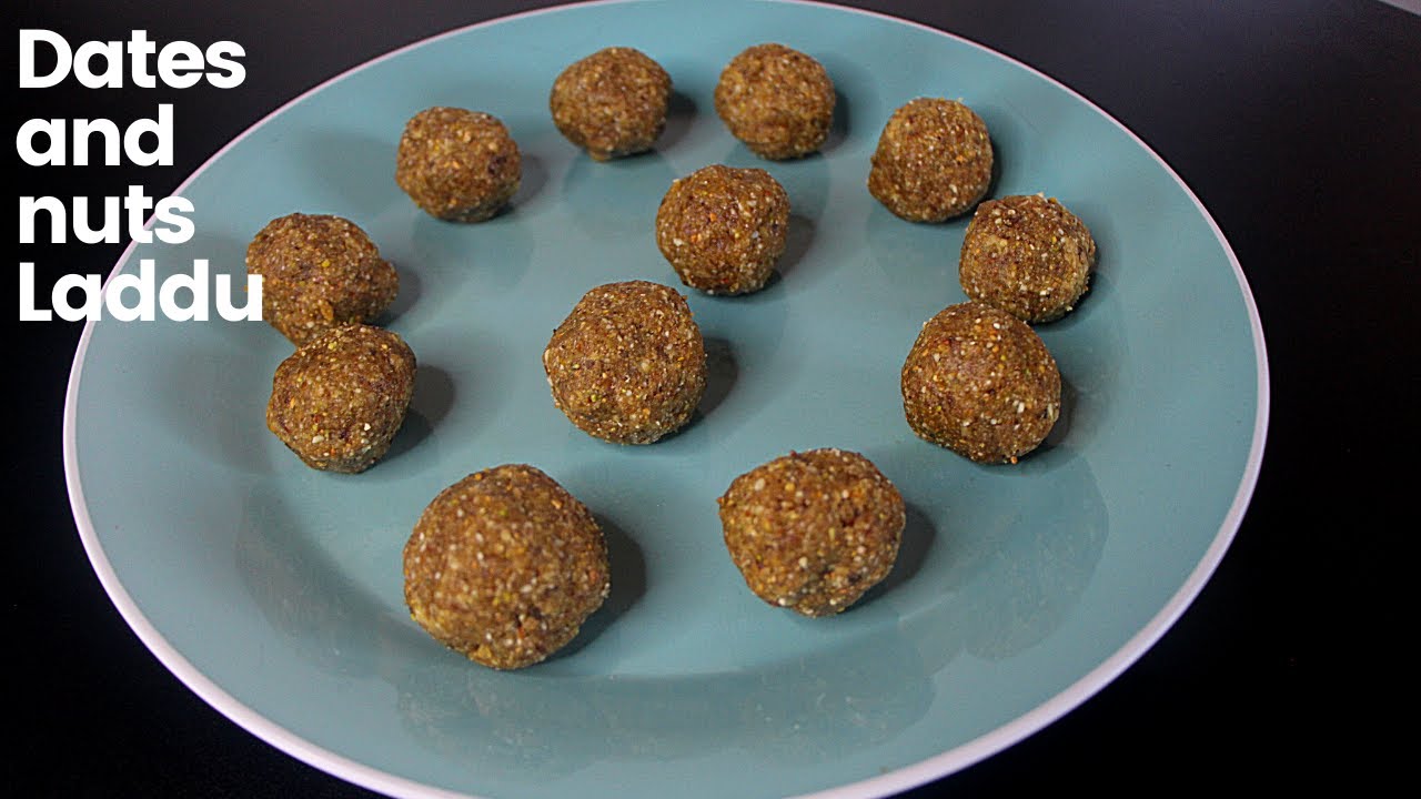 Dates and nuts laddu | Dry fruits laddu recipe - YouTube