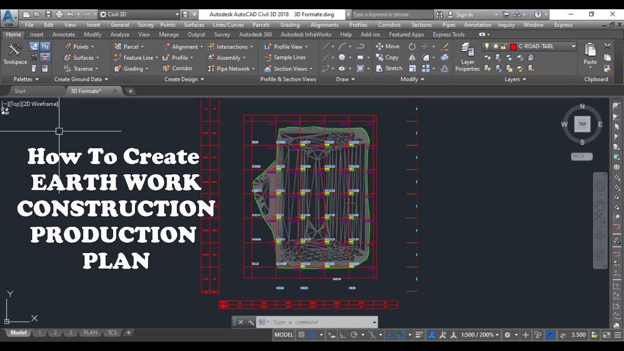 How to Create Cut/Fill (Earth Work) Construction Production Plan in ...