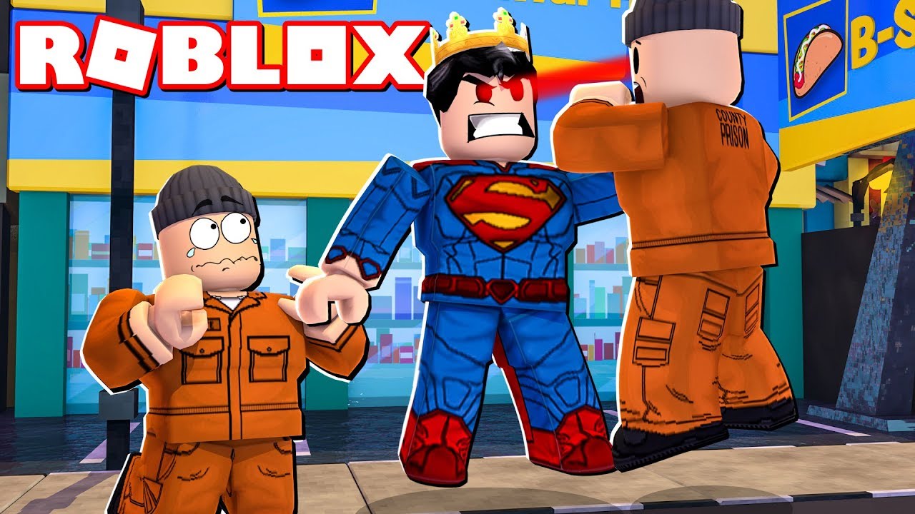 SUPERMAN CATCHING ESCAPED PRISONERS in ROBLOX | Roblox - Super Hero ...
