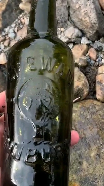 McEwan's pictorial globe edinburgh found bottle digging pumpherston edinburgh - YouTube