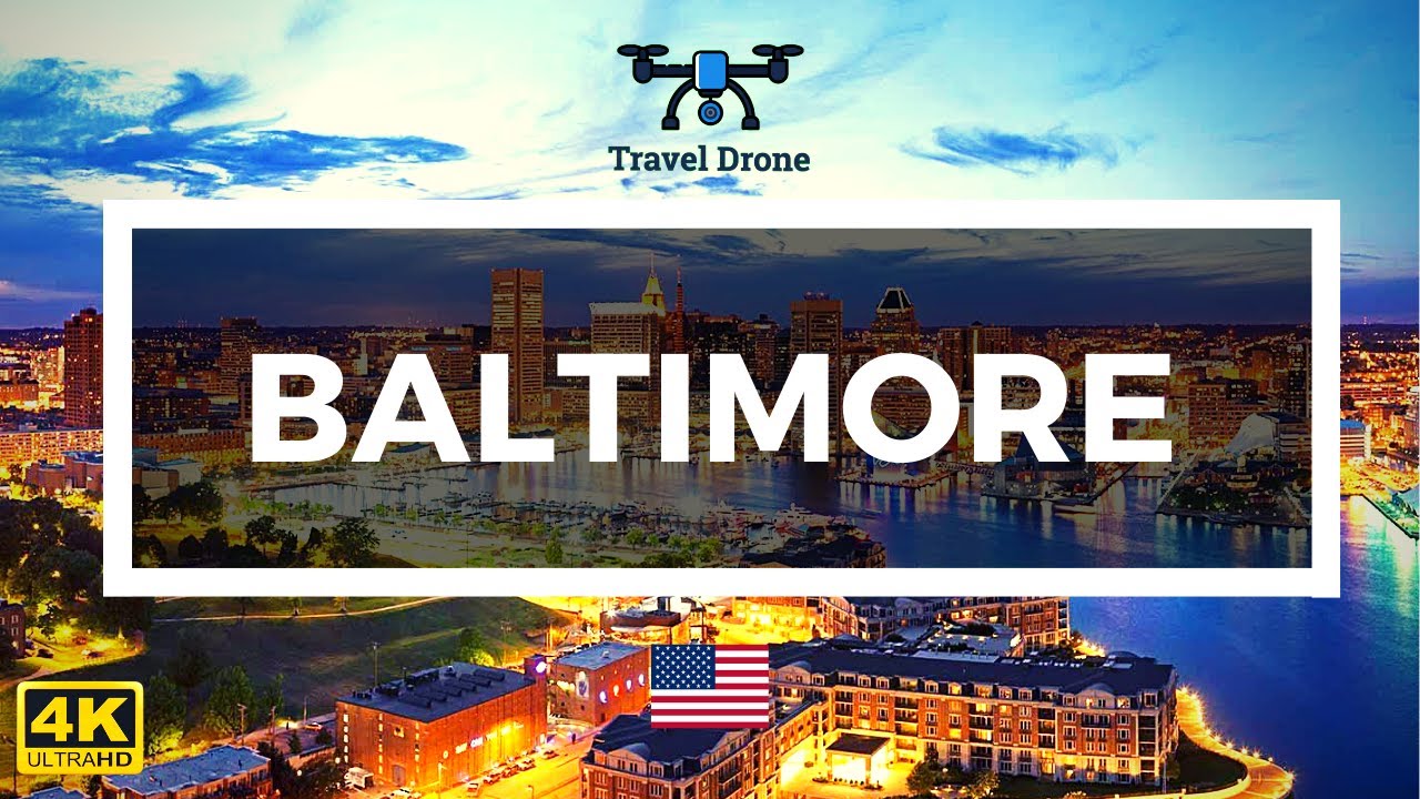 Baltimore, Maryland, USA 🇺🇸| Beautiful Aerial View - 4K Drone Footage ...