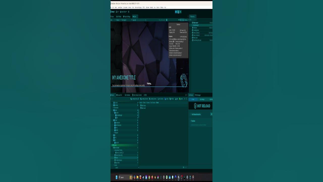 Dev log #23 - Custom Loading Screen - Death Level Reloading #solodev #gamedevblog #sologamedev ...