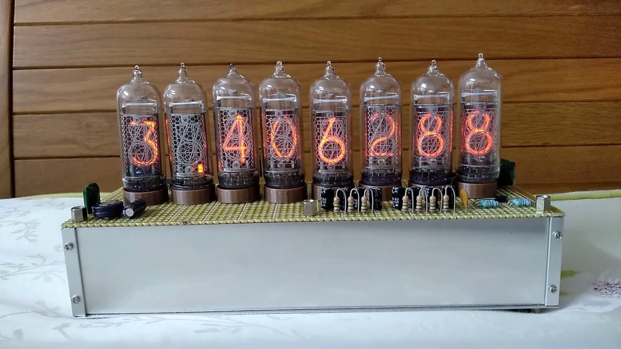 8 Tube IN-14 Nixie Clock Divergence Meter (5) - YouTube