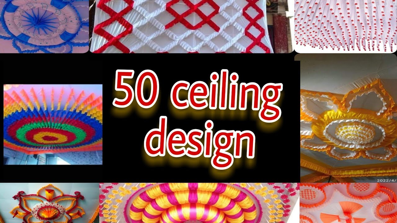 50 tent ceiling design | tent decoration | Har Har mahadev tent ...