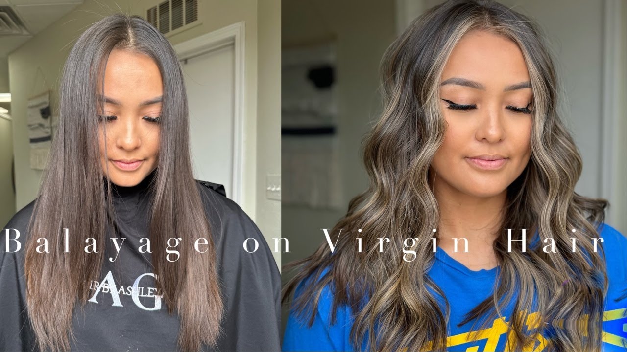 BALAYAGE ON VIRGIN HAIR | Foliage | Dimensional Balayage - YouTube