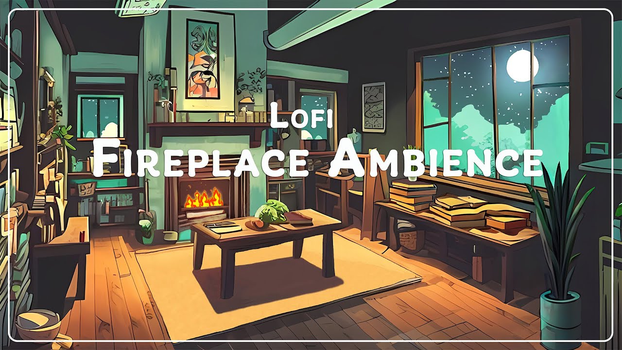 Relaxing Lofi ️ Crackling Fire Ambience - YouTube