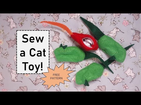 Sew A Mouse Toy- A Free Pattern and Tutorial #pets #cattoys #catnip # ...