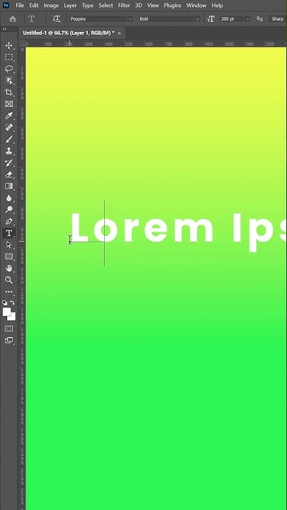 How To Easily Center Text in Photoshop #shorts - YouTube
