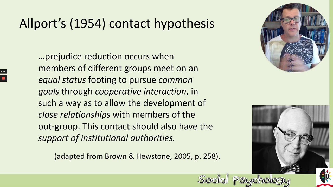 Intergroup Contact Theory - YouTube