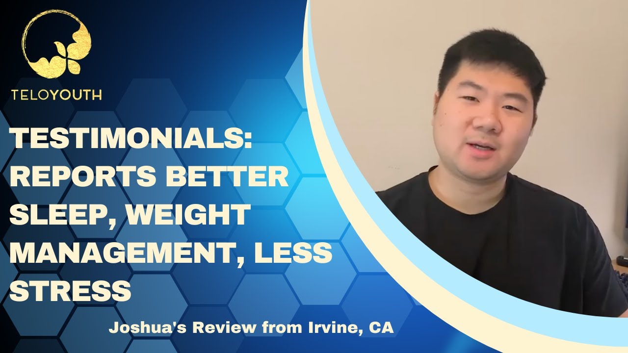 Joshua Kim's Testimonial From Irvine, CA [TeloYouth Rejuvenation] - YouTube