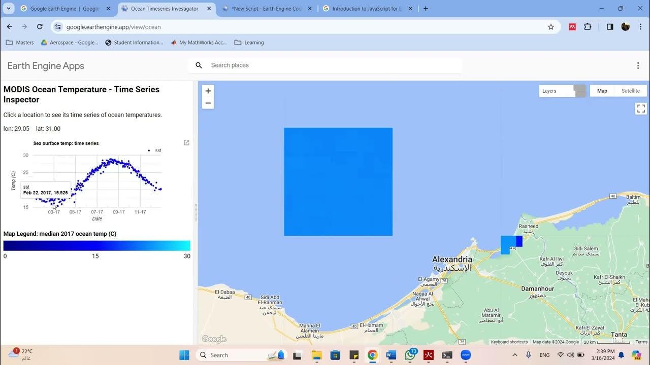 Google Earth Engine JavaScript Quick Start Session#2 شرح بالعربي - YouTube