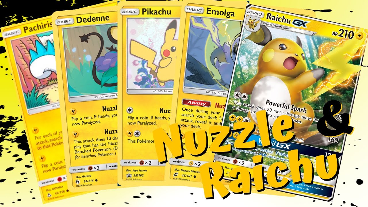 Nuzzle & Raichu Deck, PTCGO Gameplay - YouTube