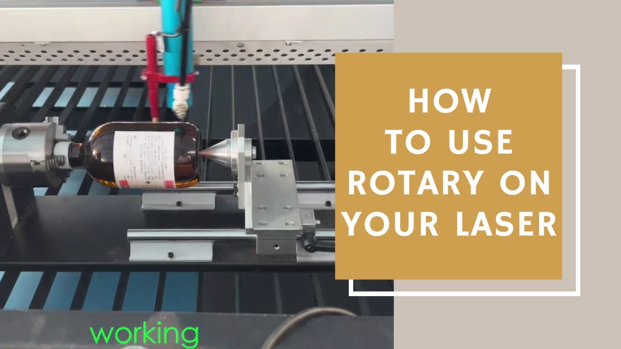 How to use rotary on your laser Complete process step by step - YouTube