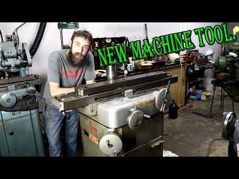 New machine tool in the shop! - YouTube