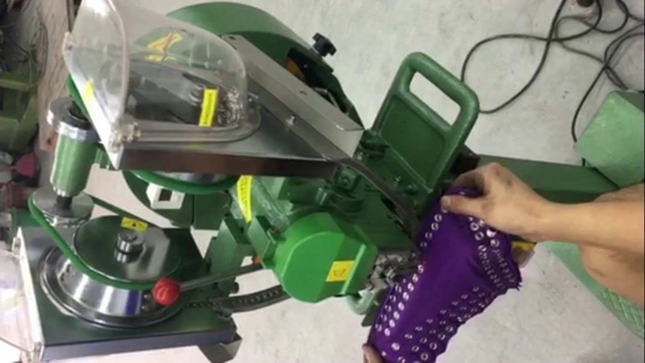 Ring Snap Button Fixing Machine Automatic Model - YouTube