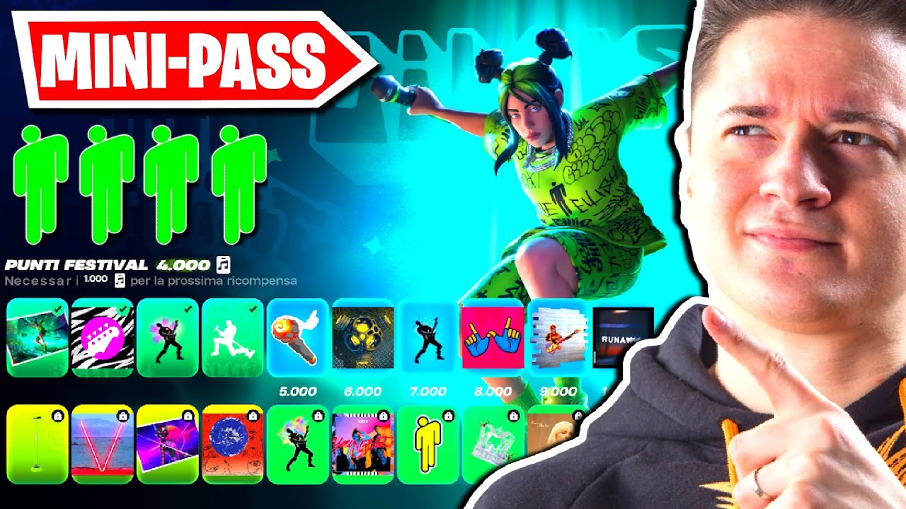IL NUOVO MINI-PASS BATTAGLIA di BILLIE EILISH di FORTNITE - YouTube