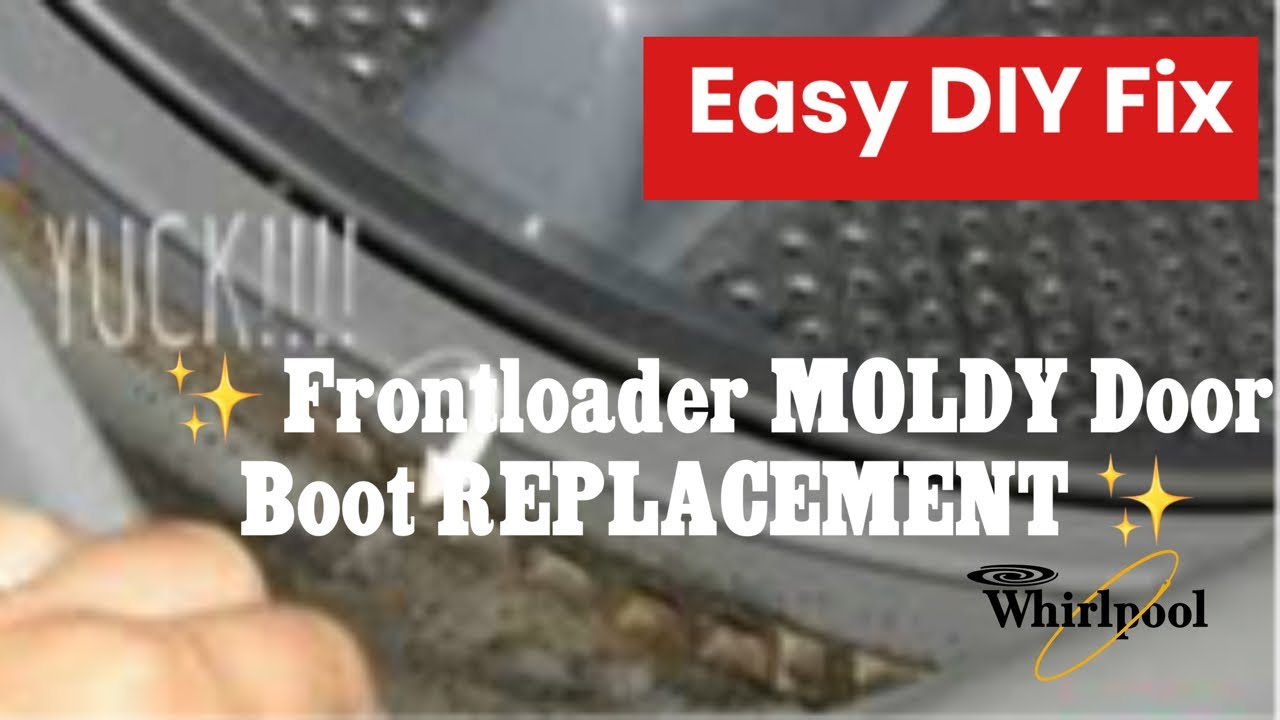 FRONT Load Washer With MOLDY Door Boot - Easy Replacement - YouTube