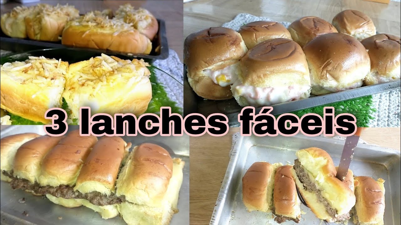 Lanches fáceis e rápidos. parei de gastar com lanches caros # ...