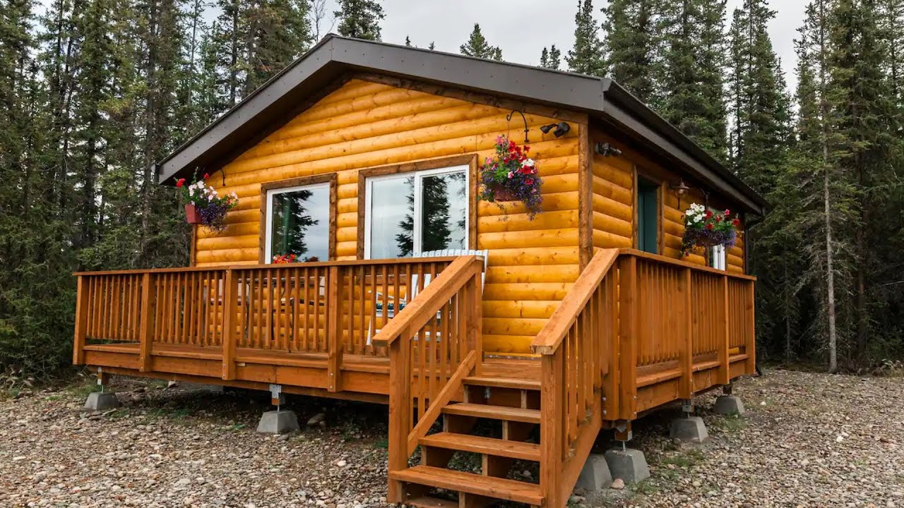 Amazing Charming Howling Raven Cabin is Nestled in The Woods - YouTube