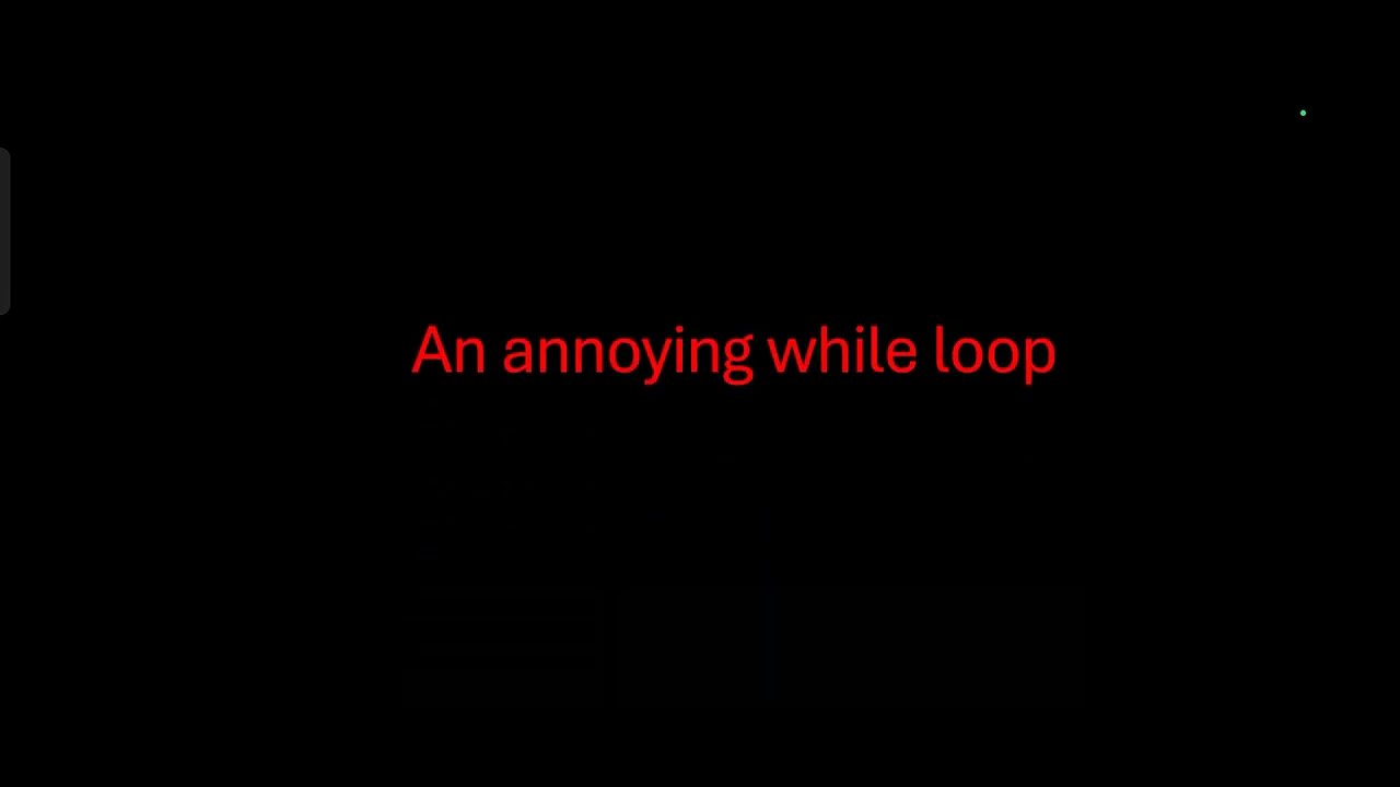 Python program (1) | An annoying while loop - YouTube