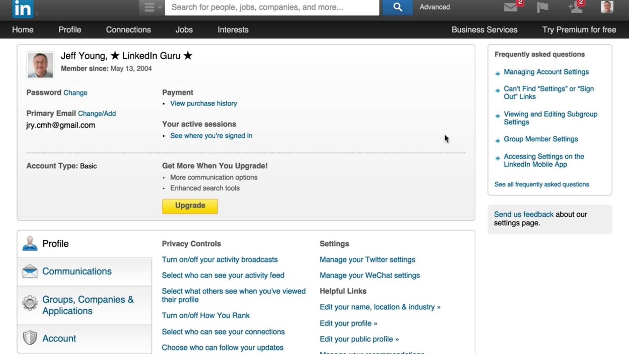 "Email Options" Tip of the Day 07 - Jeff Young The LinkedIn Guru - YouTube