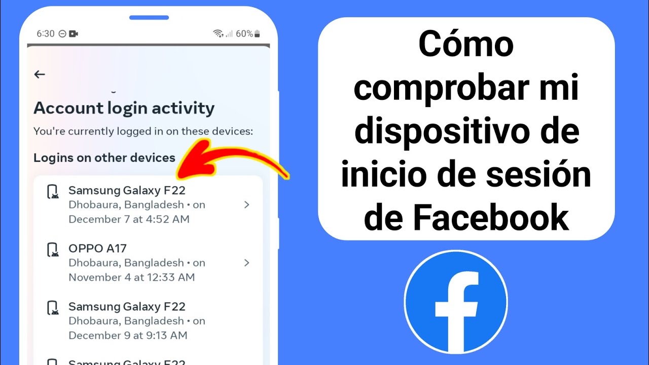 Cómo comprobar mi dispositivo de inicio de sesión de Facebook || Quién ...
