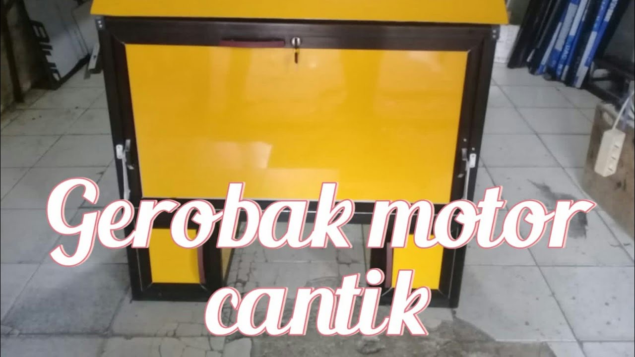 GEROBAK MOTOR ALUMINIUM UNTUK JUALAN ROTI - YouTube