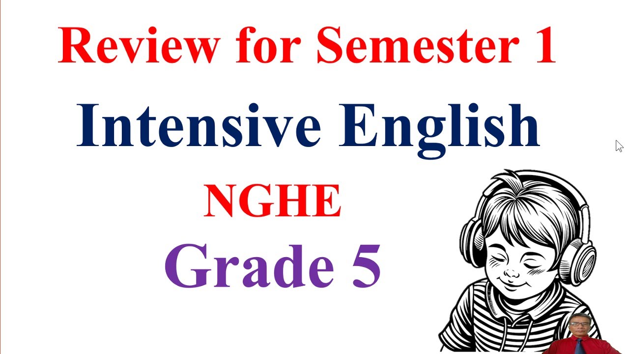 Review for semester 1 Grade 5 intensive | Learn English with me - YouTube