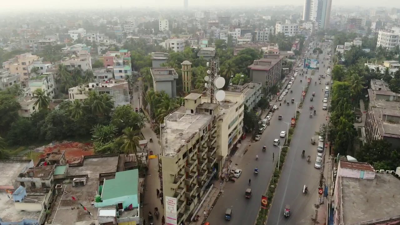 Khulna city aerial view video - YouTube