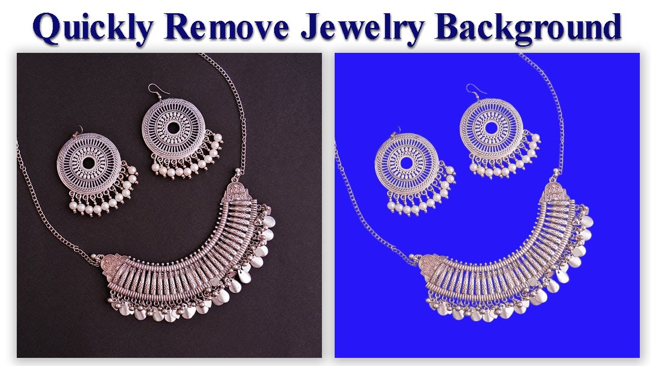 Quickly Remove Jewelry Background | Use of MAGIC WAND TOOL | white ...