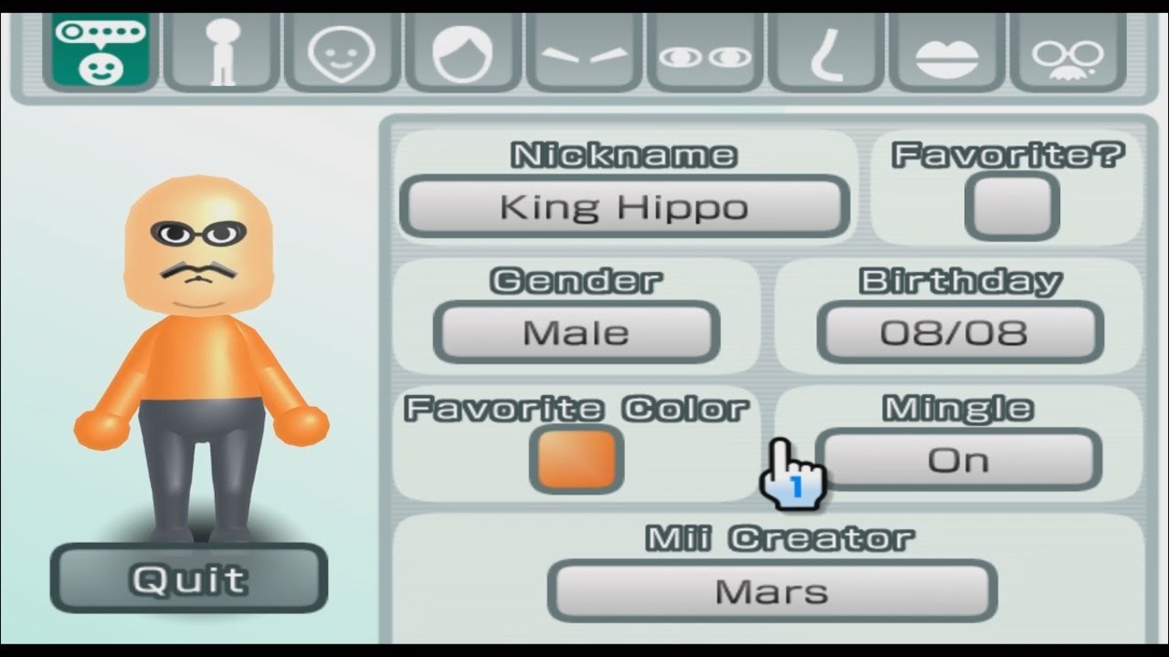 King Hippo - Punch Out! - Mii 546 - YouTube