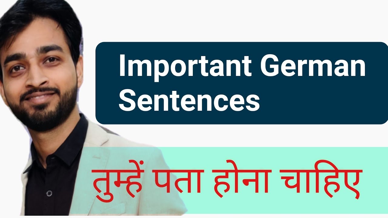 IMPORTANT GERMAN Sentences YOU MUST KNOW| Deutsch lernen | Spoken ...