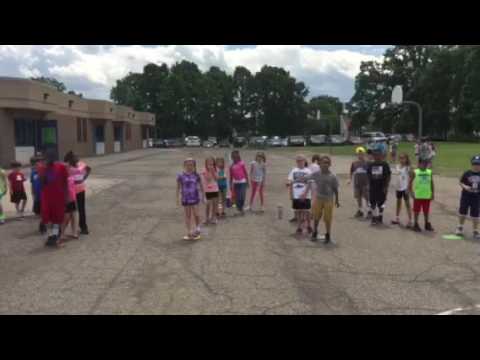 Hoben Elementary Field Day--The Shoe Kick Take 2 - YouTube