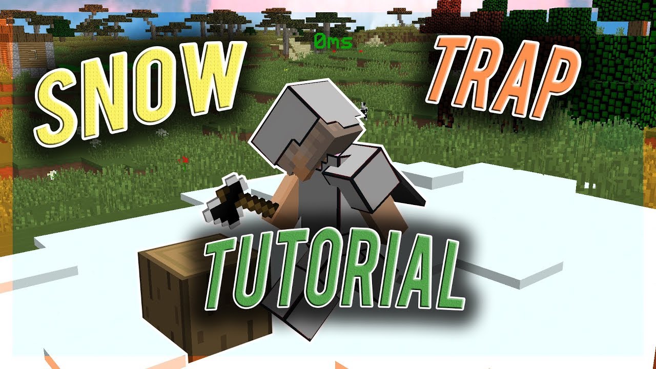 how to make snow trap tutorial - hypixel uhc - YouTube