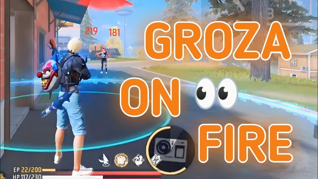 SOLO VS SQUAD || GROZA IN ON FIRE 🔥 || FREE FIRE MAX RUSH GAMEPLAY BY ...