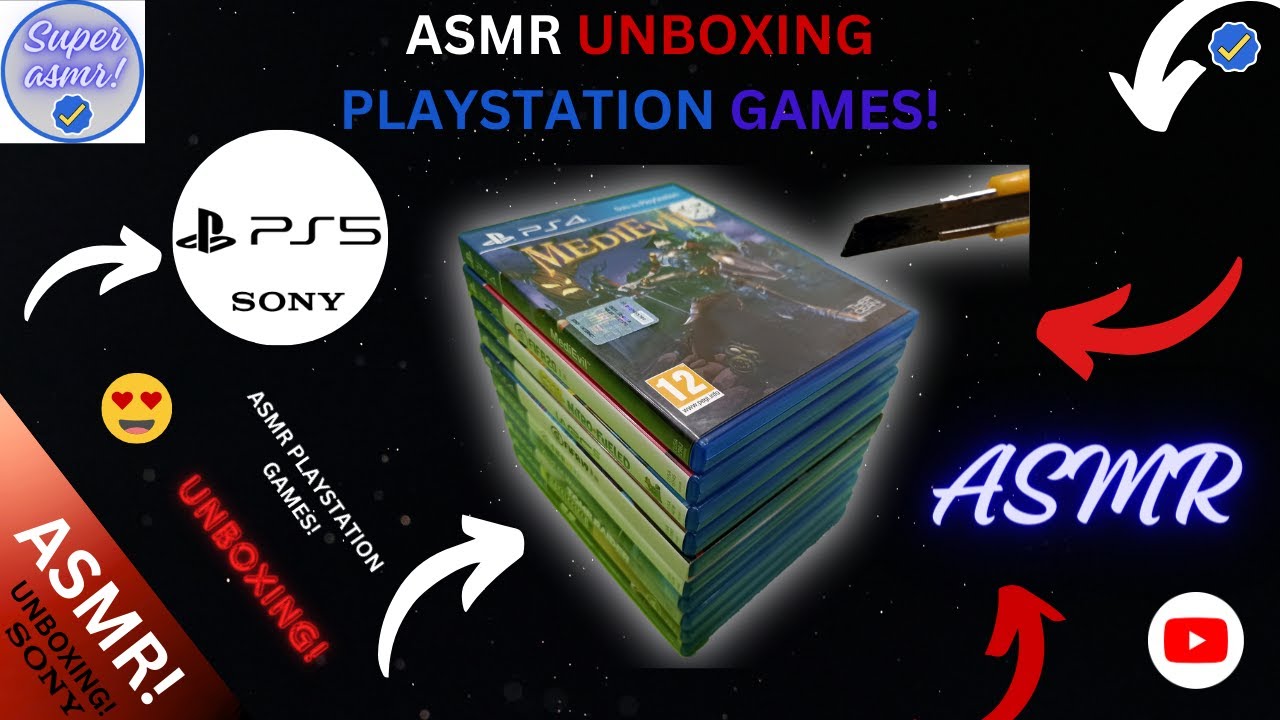 Asmr unboxing playstation games - asmr per dormire, asmr for sleep ...
