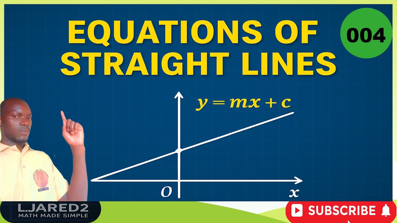 004 Mastering Straight Line Geometry! How to Determine Equations of ...