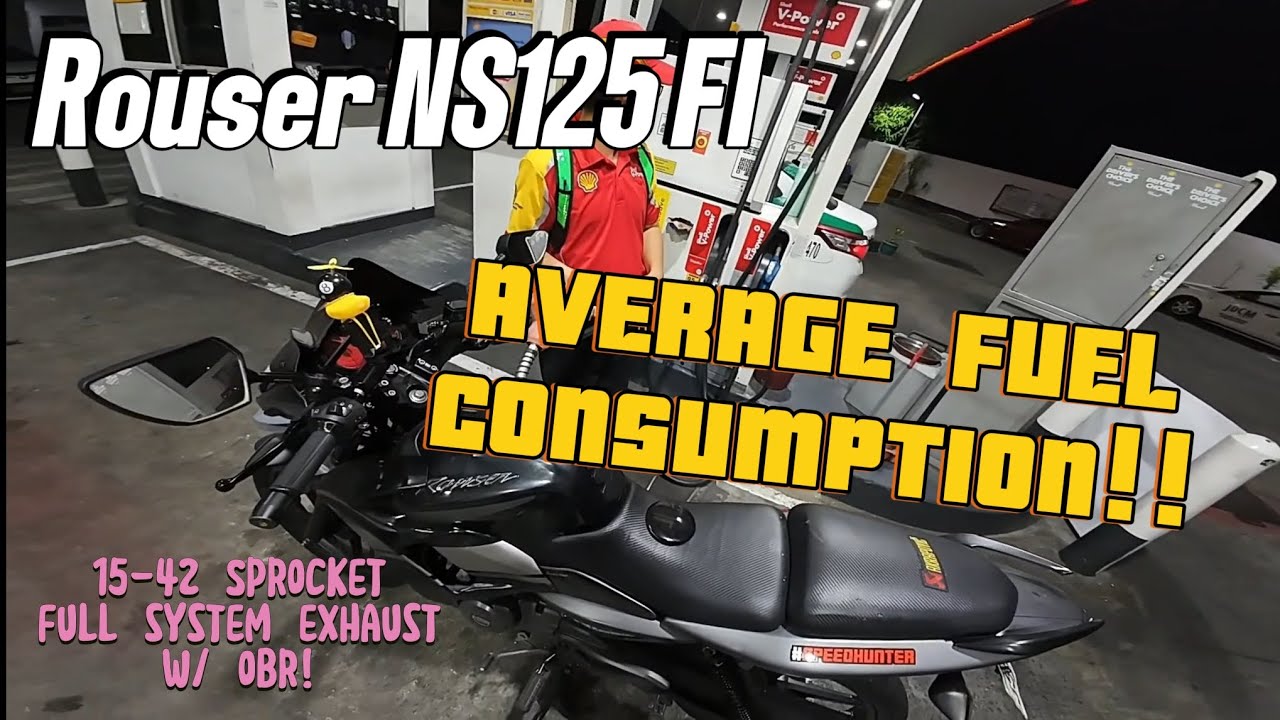 Rouser NS125 Fi - Average Fuel Consumption | Road trip - YouTube