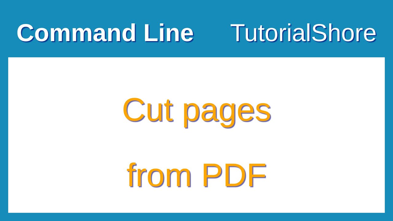 Cut Or Extract A Range Of Pages From A Pdf File Using Pdftk YouTube Cut Or Extract A Range Of Pages From A Pdf File Using Pdftk YouTube