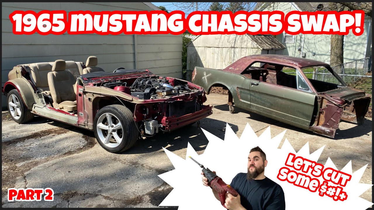 CUTTING UP A PERFECT NEW CAR! MUSTANG HOT ROD BUILD GETS ITS DONOR ...